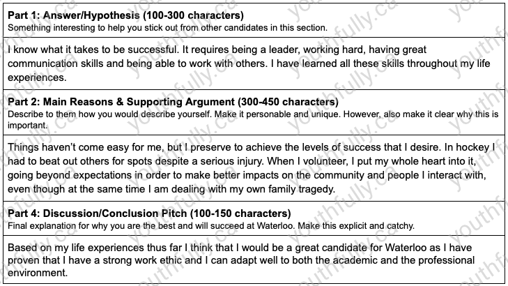 Waterloo Engineering AIF Example & Interview Questions
