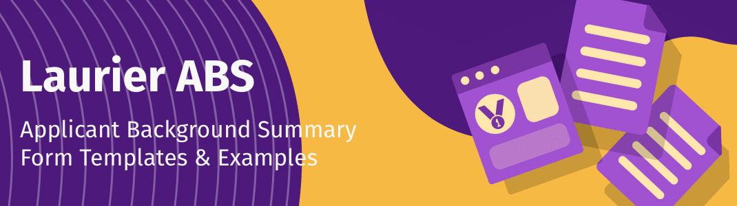 Laurier ABS Form Examples: Supplementary Application Prep