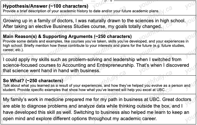 UBC Personal Profile: Examples, Question Samples & Prep Tips