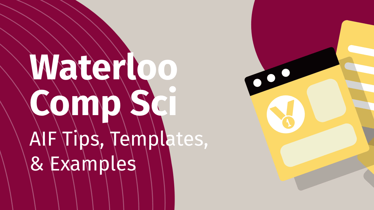 Computer Science Waterloo: AIF Tips & Examples 2023-2024